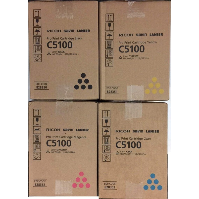 TONER RICOH PRO C5100 PACK 4 CARGA COMPLETA – Vifs